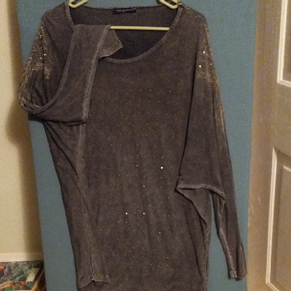 Voice Of California | Sweaters | Sparkling Gray Womens Crew Neck ...